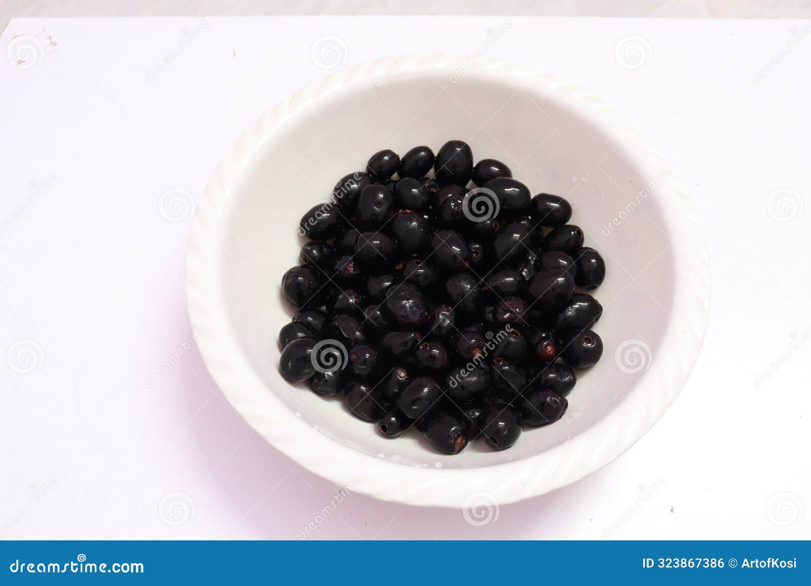 Jambolan Plum or Java Plum Juice Isolated on White Background Stock ...