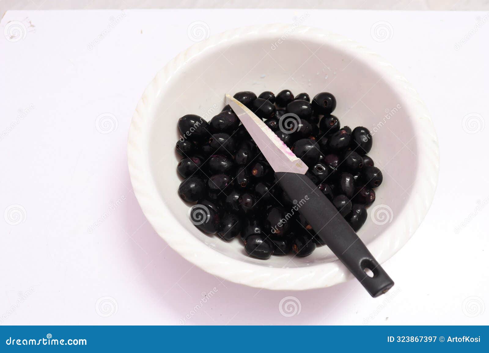 Jambolan Plum or Java Plum Juice Isolated on White Background Stock ...