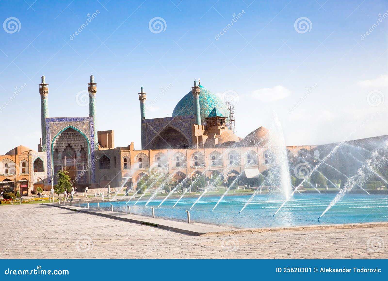 Jame Abbasi Mosque, Esfahan, Iran Stock Image - Image of mosque, muslim ...
