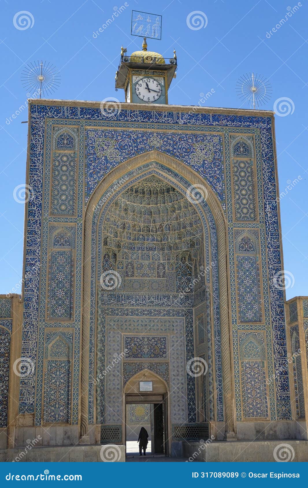 Jameh Mosque of Kerman in Iran Editorial Stock Image - Image of jameh ...