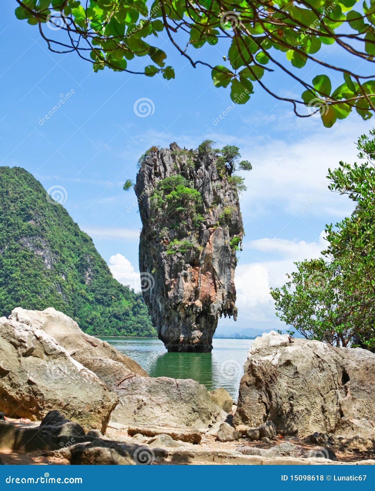James Bond Island stock photo. Image of thai, place, blue - 15098618