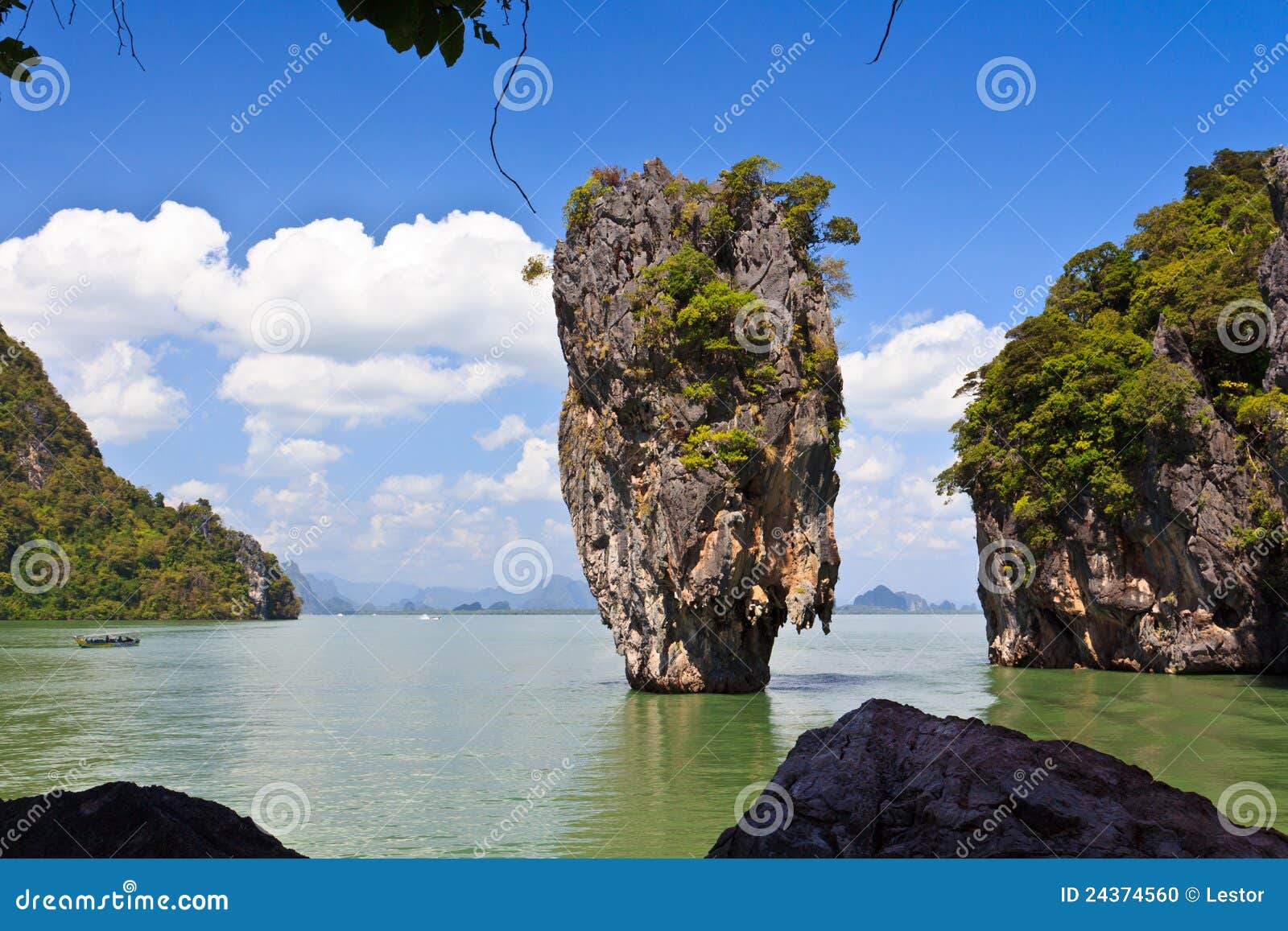 James Bond Island Ko Tapu Landscape Stock Photo - Image of seascape ...