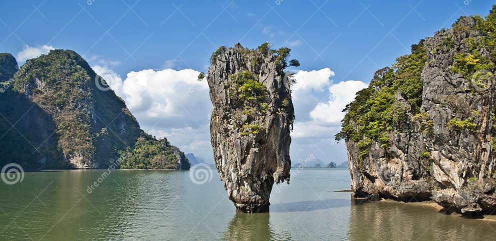 James Bond Rock stock image. Image of vegetation, james - 18339643