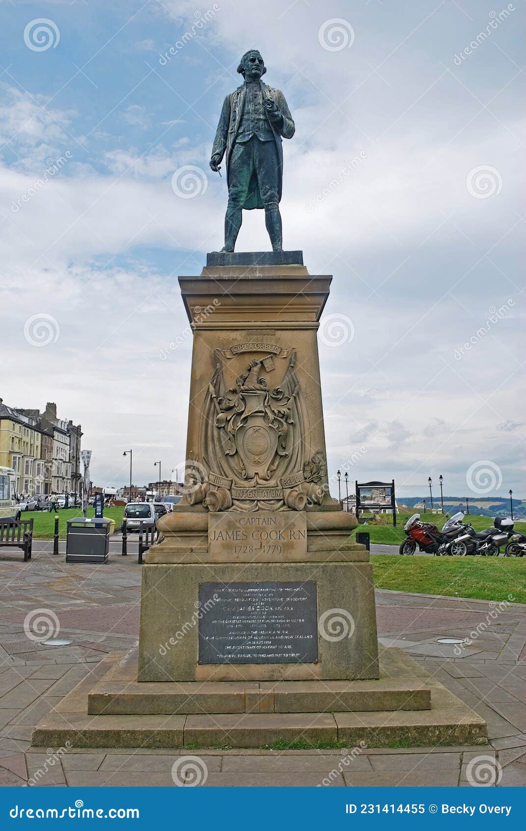 Statue of Captain James Cook, Whitby, UK Editorial Image - Image of ...