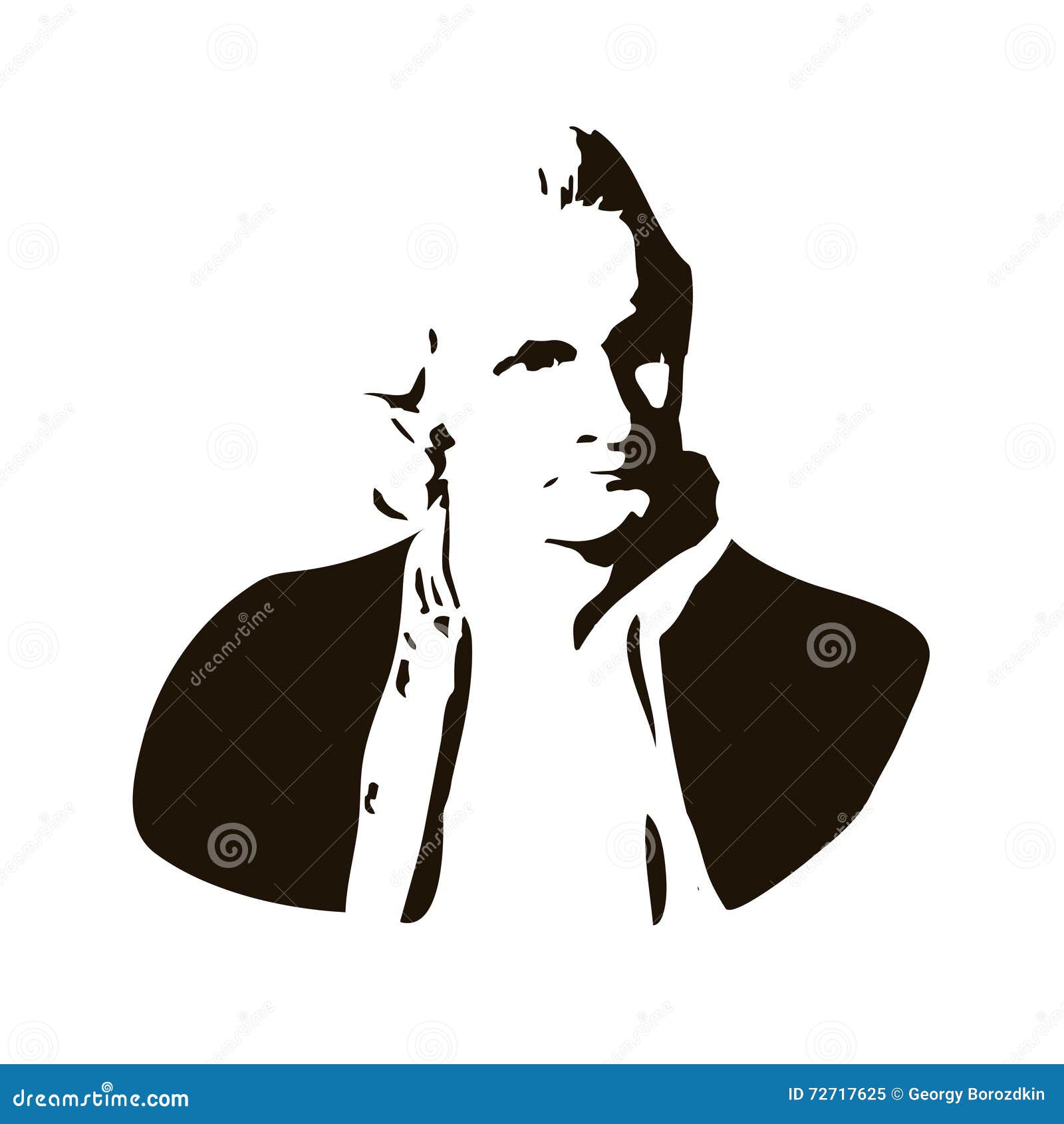 James Cook. Vector Portrait Great Discoveries Stock Vector ...