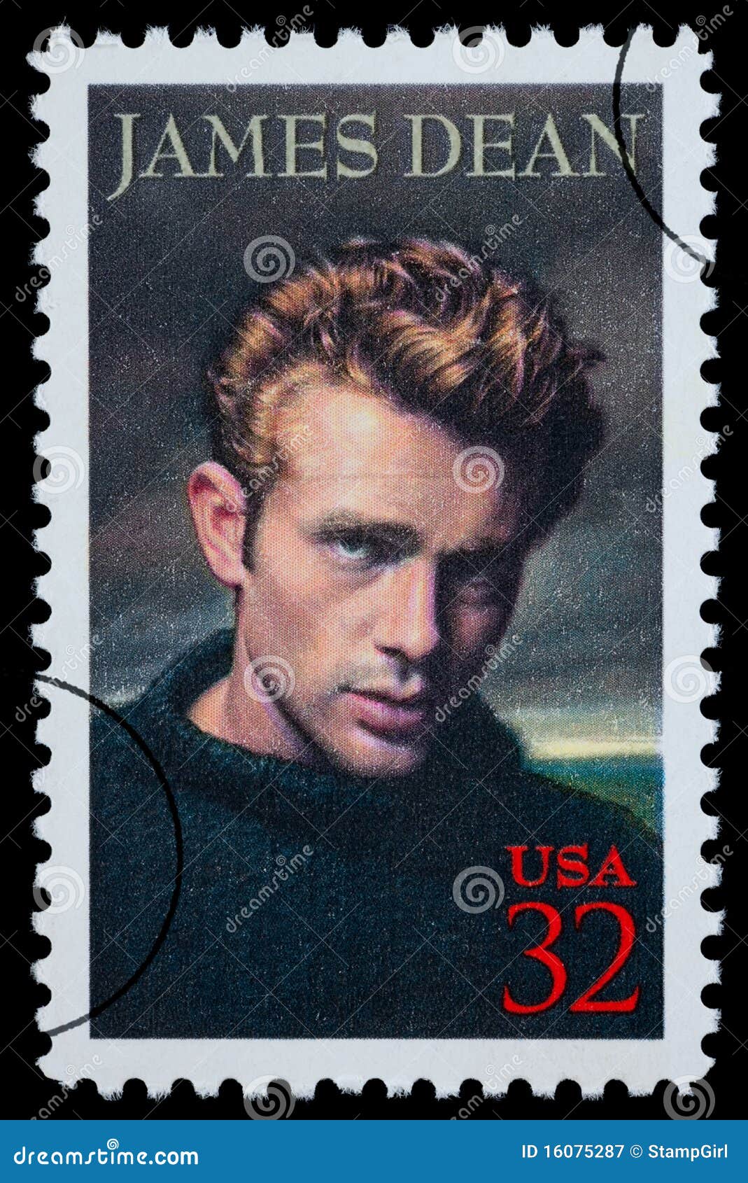James Dean Postage Stamp Stock Illustrations – 3 James Dean Postage ...