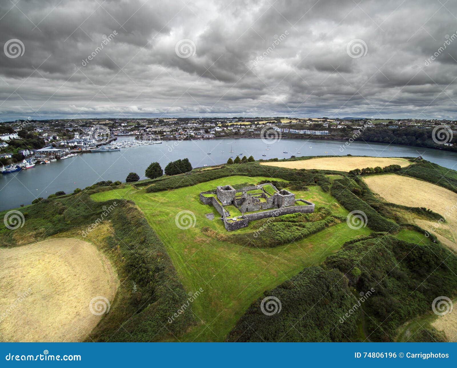 James Fort stock photo. Image of grass, cork, clouds - 74806196