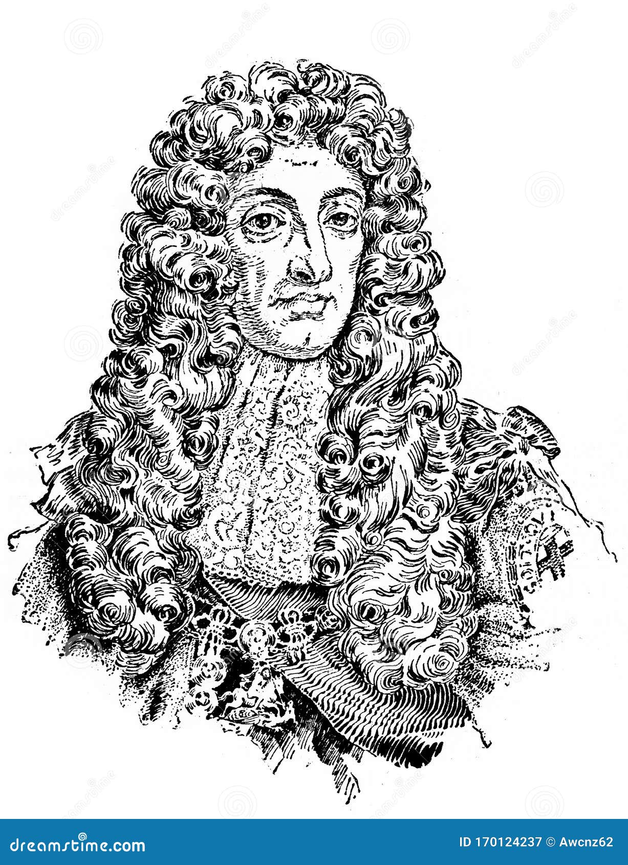 James II, king of England stock illustration. Illustration of centuries ...