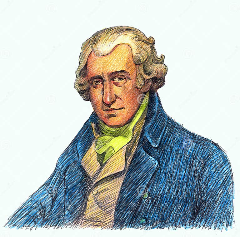 James Watt stock illustration. Illustration of porraits - 9874010