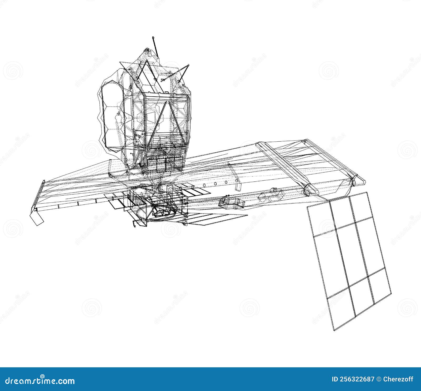 James Webb Space Telescope. Vector Stock Vector - Illustration of ...