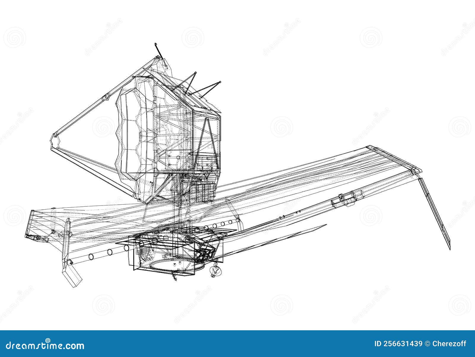 James Webb Space Telescope. Vector Stock Vector - Illustration of ...