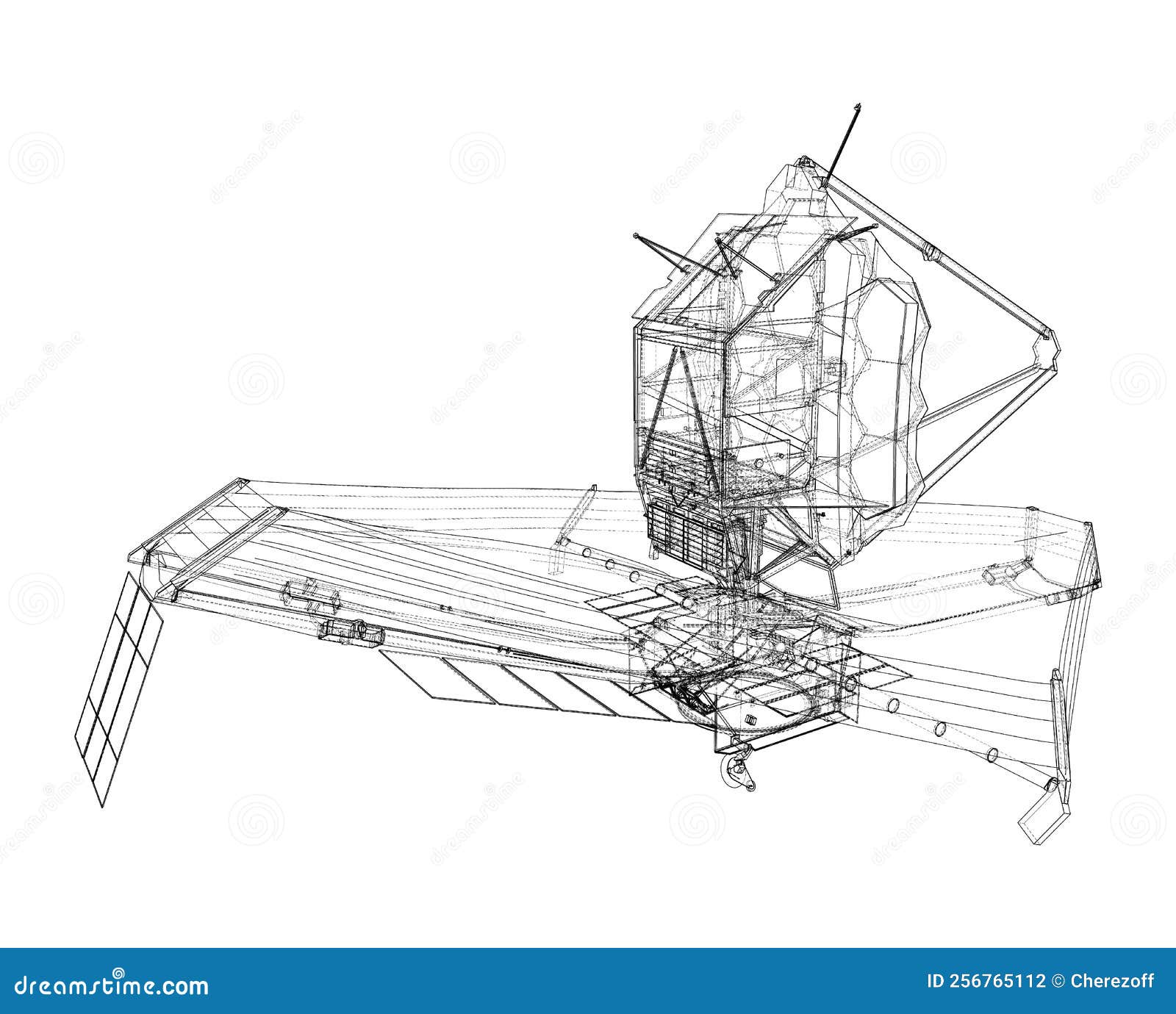 James Webb Space Telescope. Vector Stock Vector - Illustration of ...