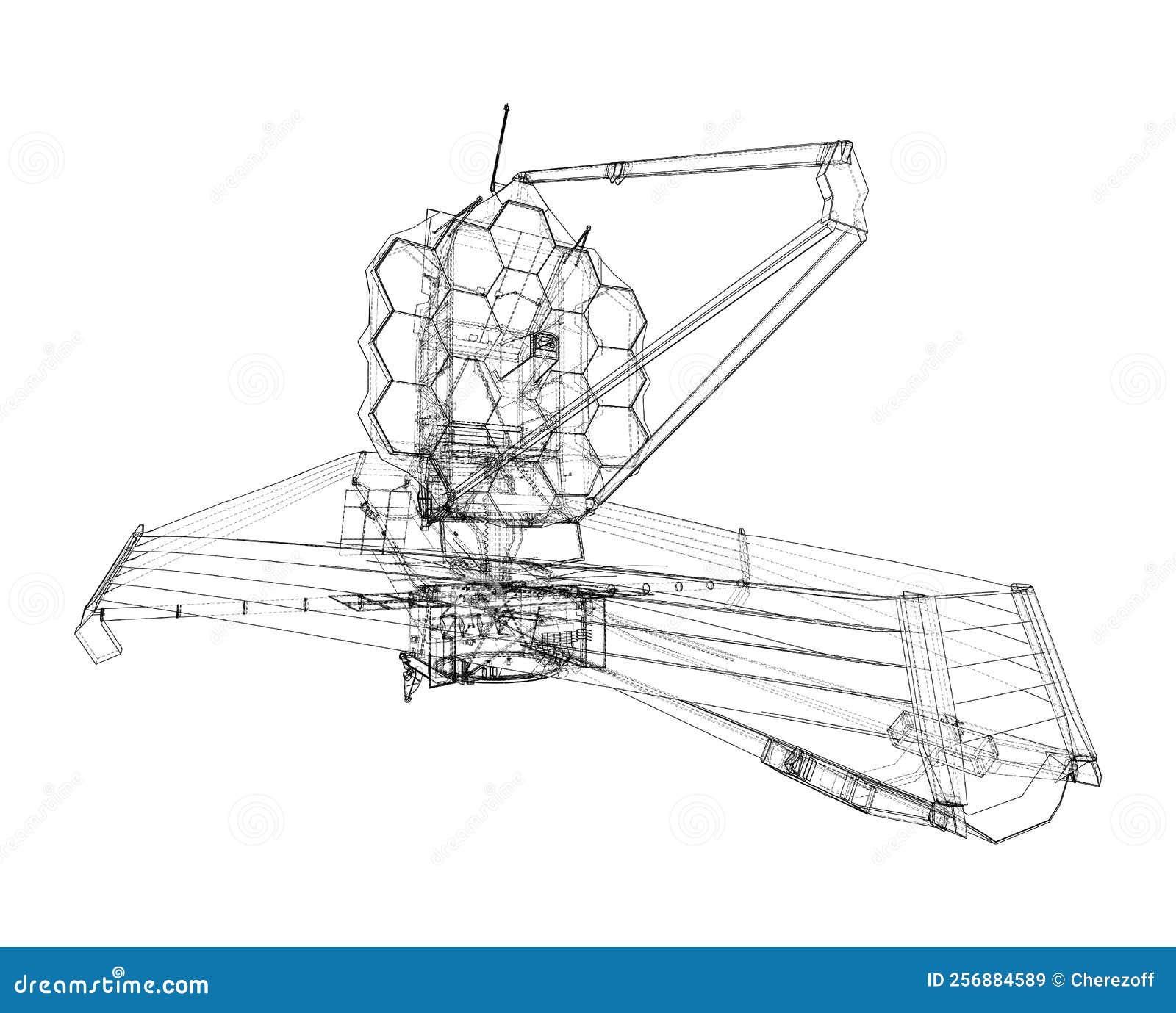 James Webb Space Telescope. Vector Stock Vector - Illustration of space ...