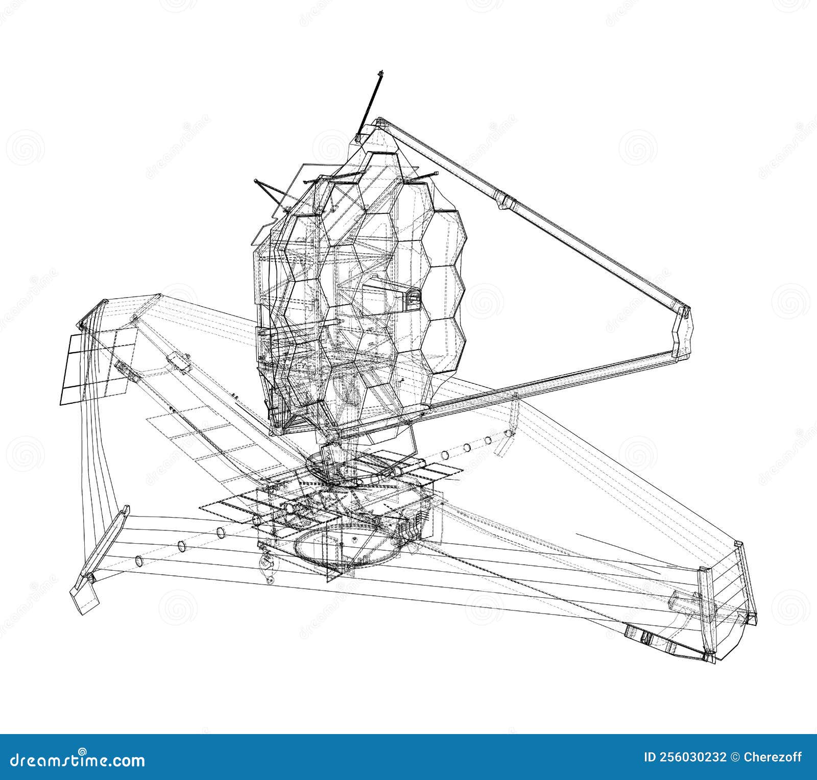 Webb Outline Map Cartoon Vector | CartoonDealer.com #324149057