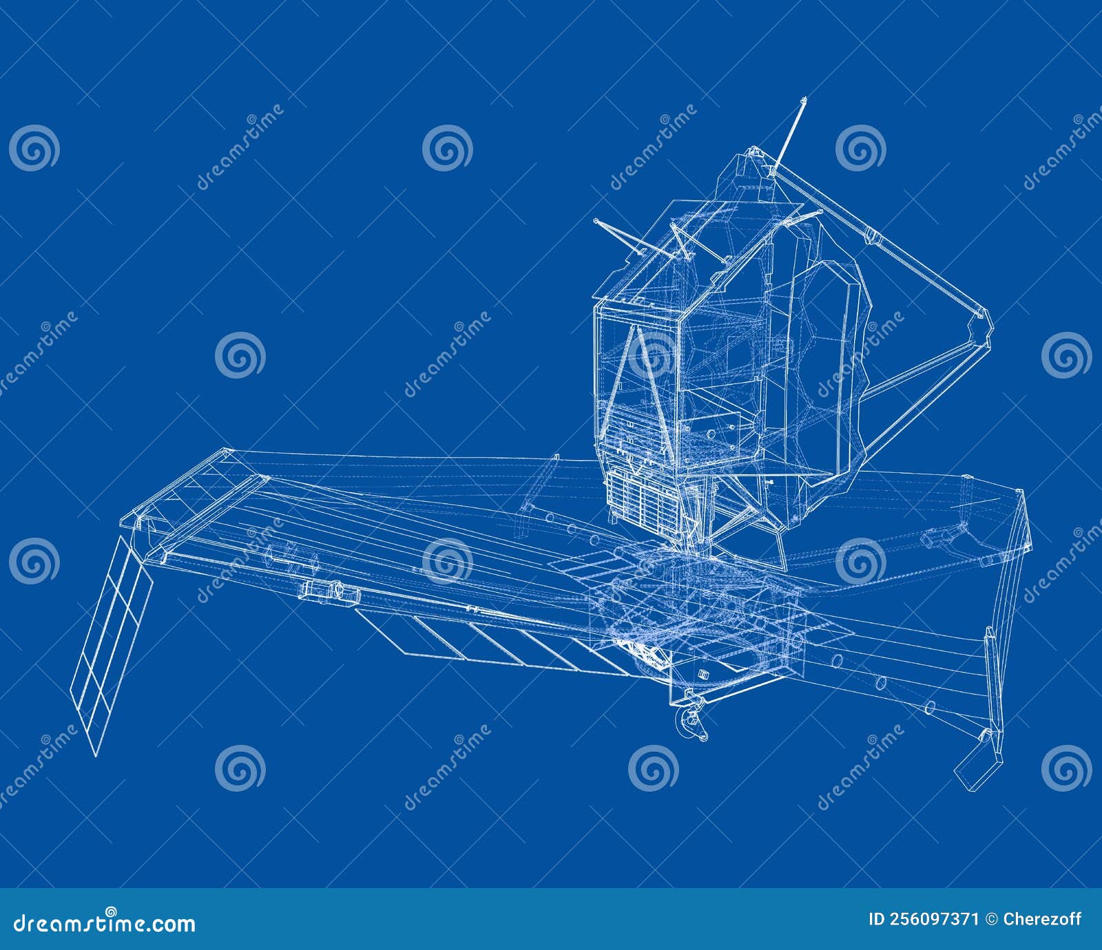 James Webb Space Telescope. Vector Stock Illustration - Illustration of ...