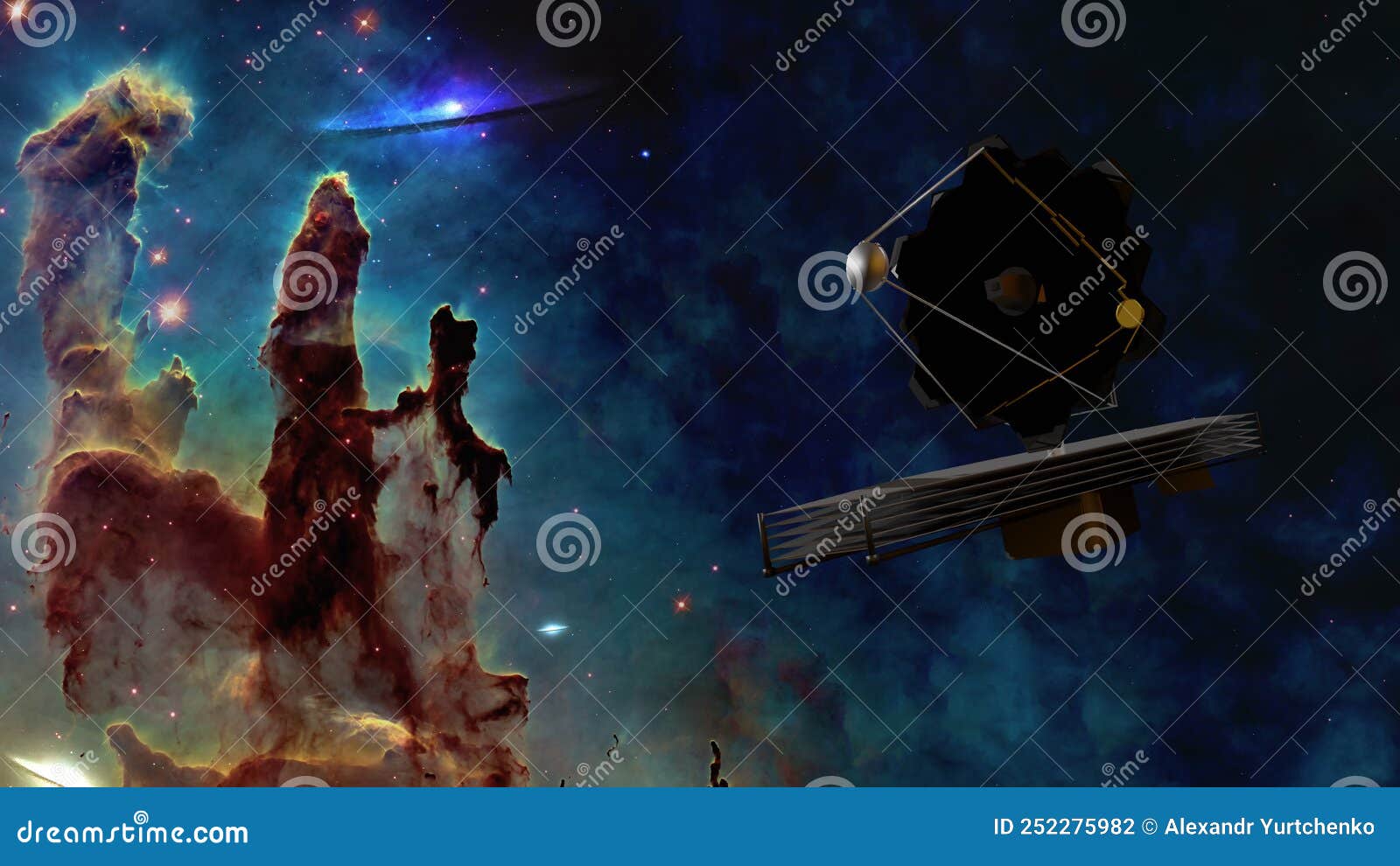 James Webb Space Telescope (JWST) NASA Cartoon Vector | CartoonDealer ...