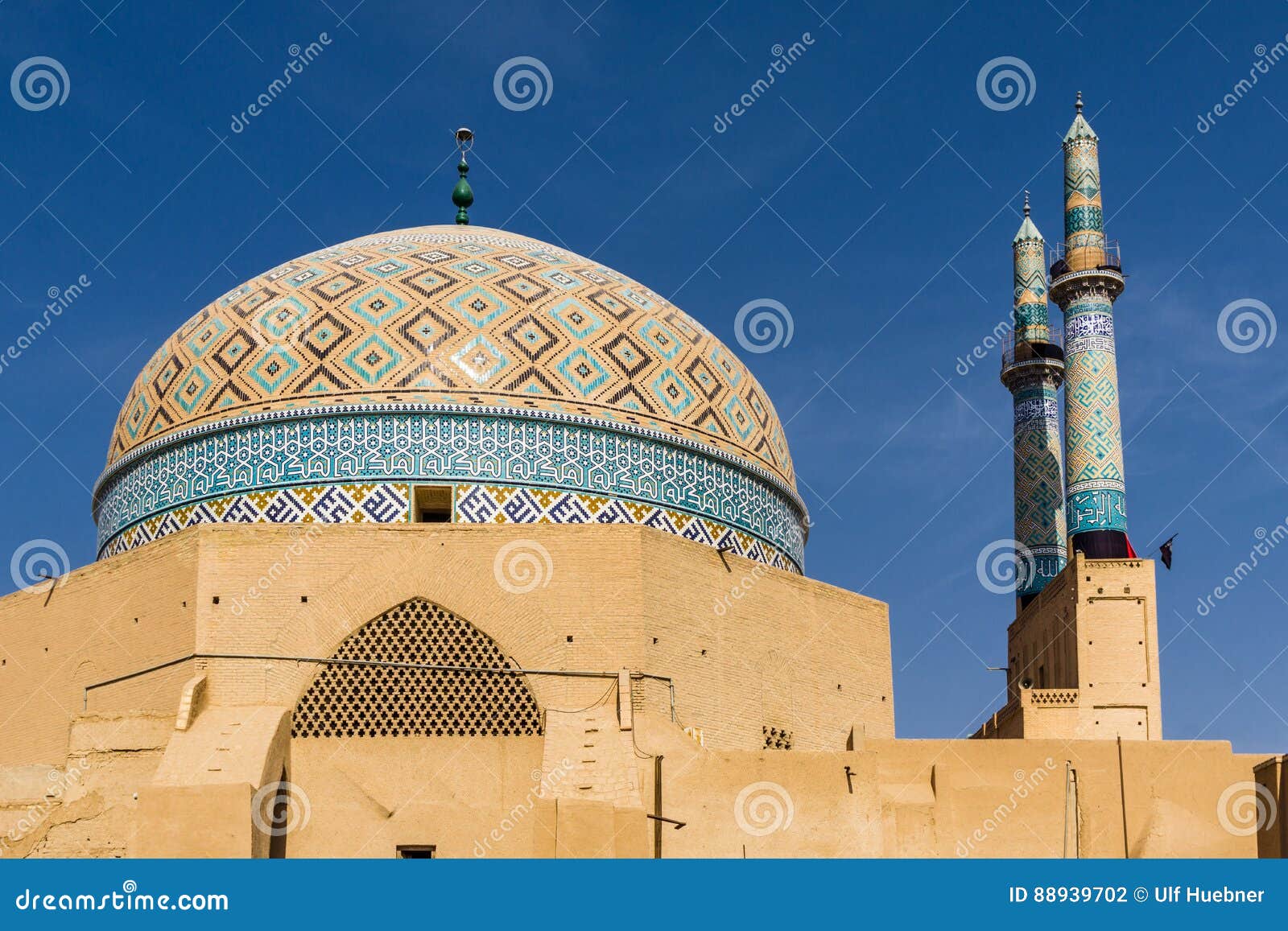 Jami mosque in Yazd - Iran stock photo. Image of architecture - 88939702