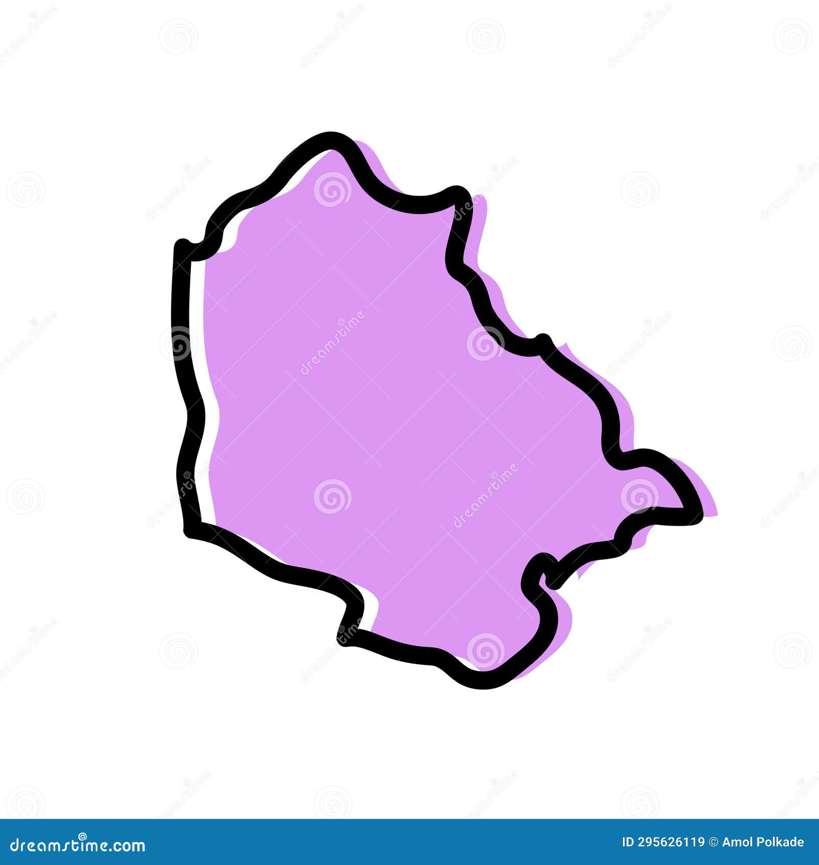Ladakh Map Of Indian State. Ladakh Map Vector Illustration. Ladakh ...
