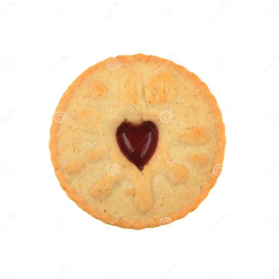Jammy dodger stock image. Image of white, isolated, round - 7956815