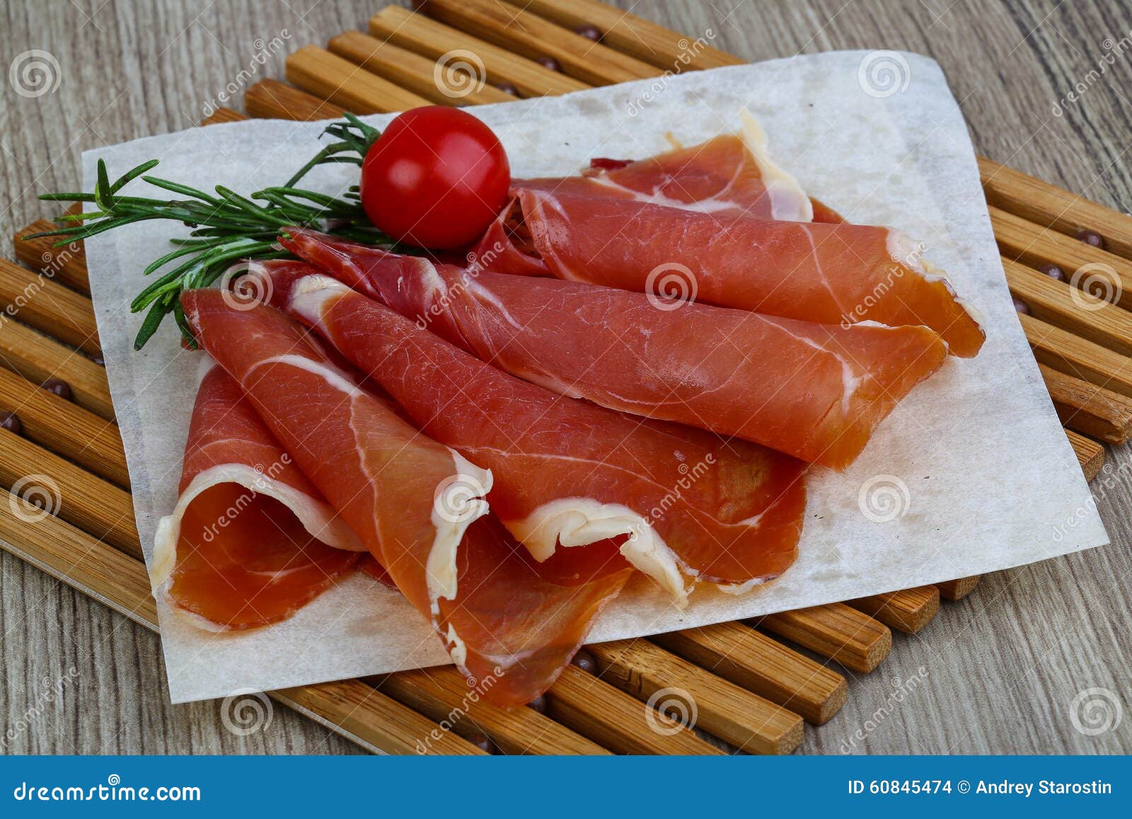 Jamon foto de stock. Imagem de delicatessen, fatia, lanche - 60845474