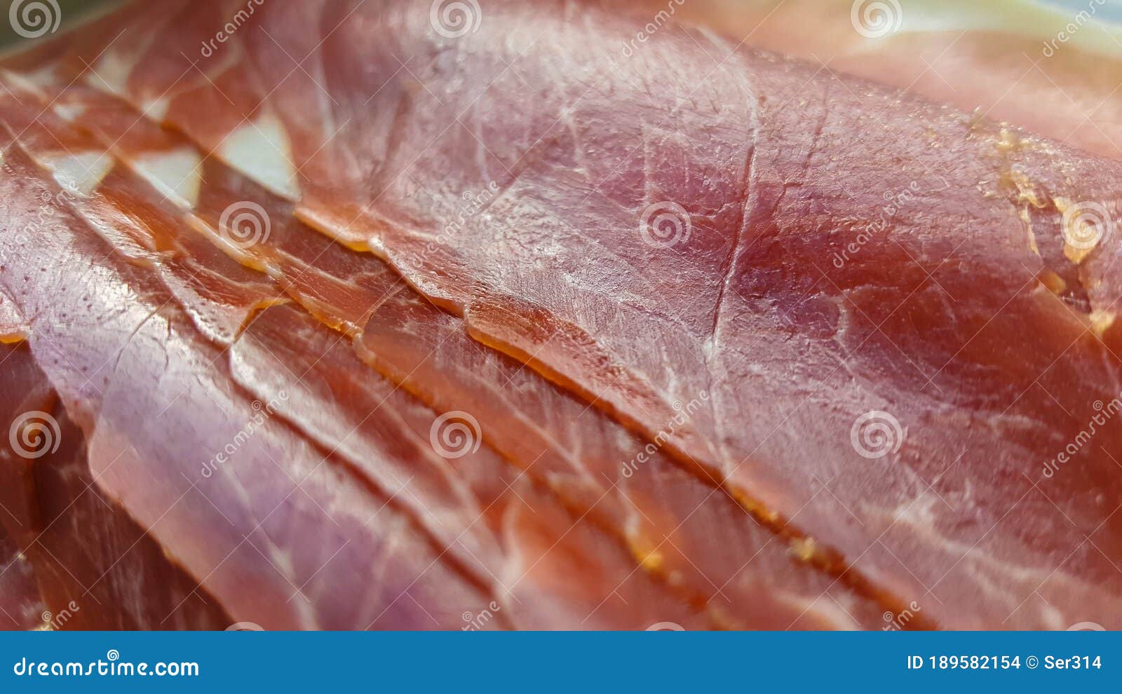 Jamon Cut into Very Thin Layers Stock Photo - Image of emblem ...