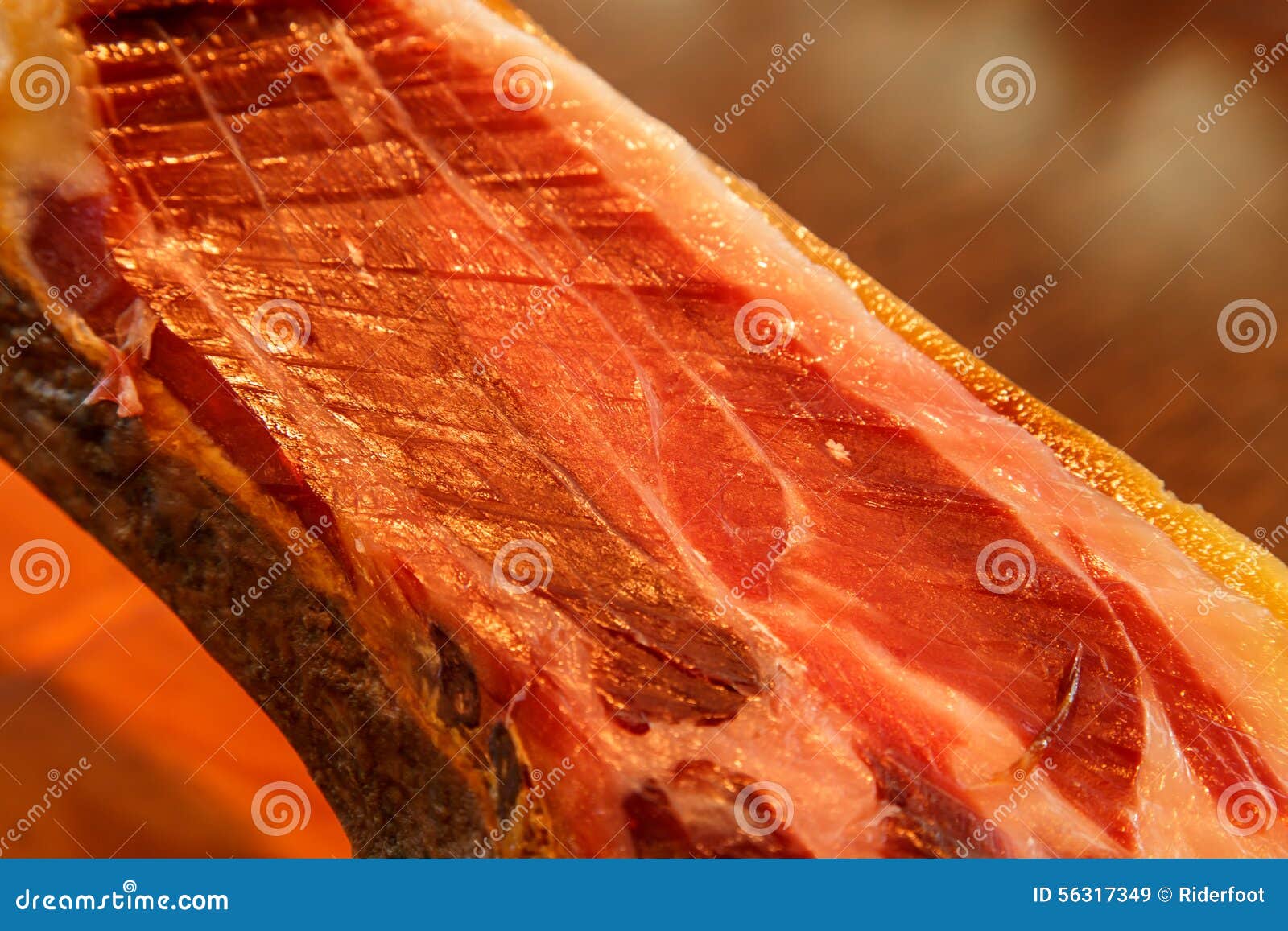 Jamon Iberico, Typical Spanish Food Stock Image - Image of close ...