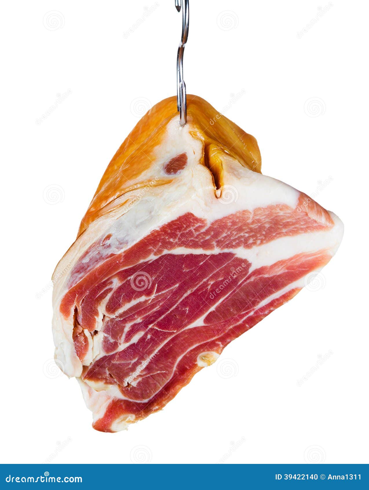 Jamon. Meat is Hanging on Hook Stock Photo - Image of hanging, snack ...