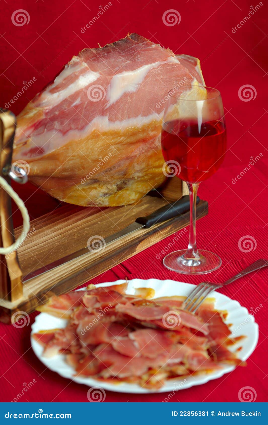 Jamon serrano stock image. Image of nutrition, acorn - 22856381