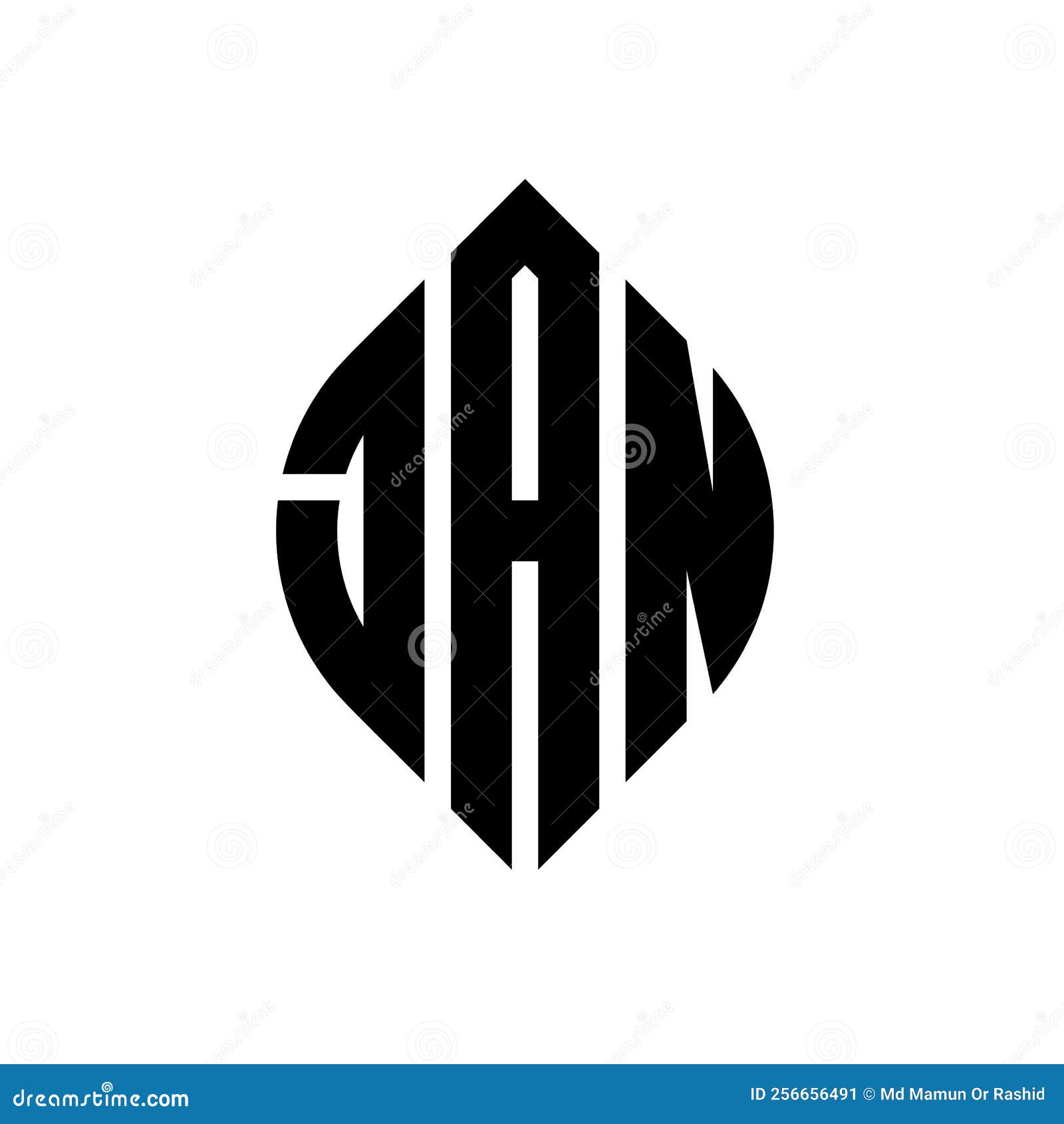JAN Circle Letter Logo Design with Circle and Ellipse Shape. JAN ...