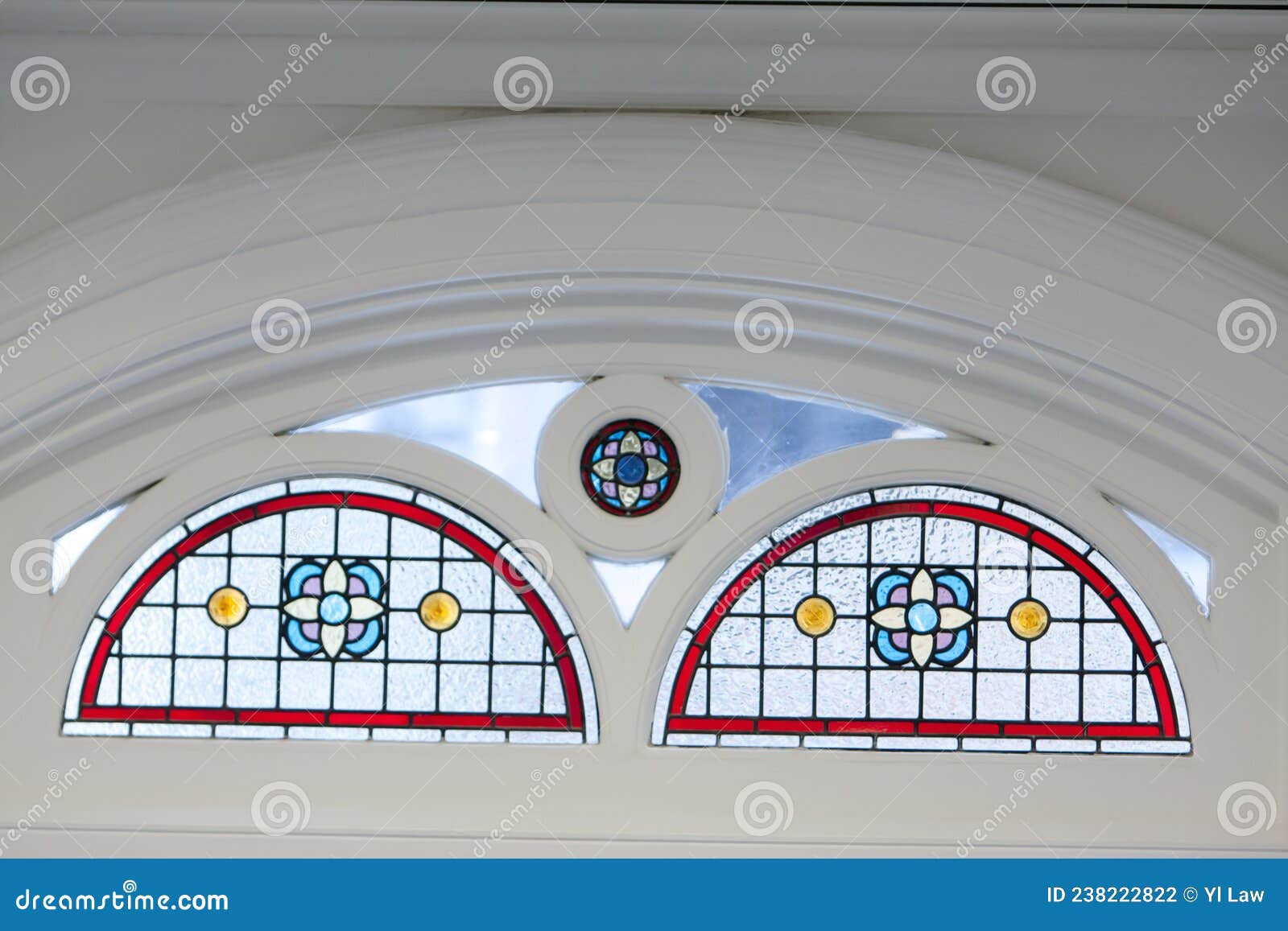 Circle Top Shaped Window with Elegant Patterned Stained Glass. 13 Jan ...