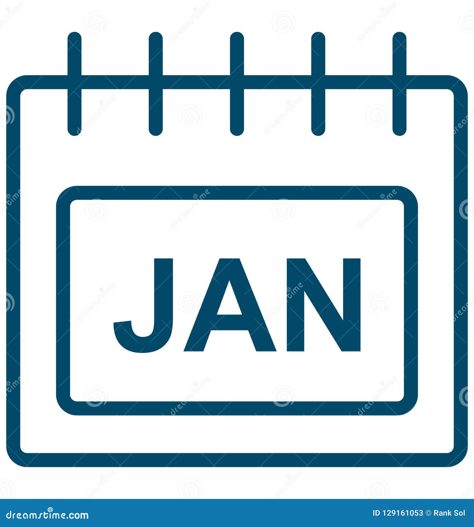 Jan, January Special Event Day Vector Icon that Can Be Easily Modified ...
