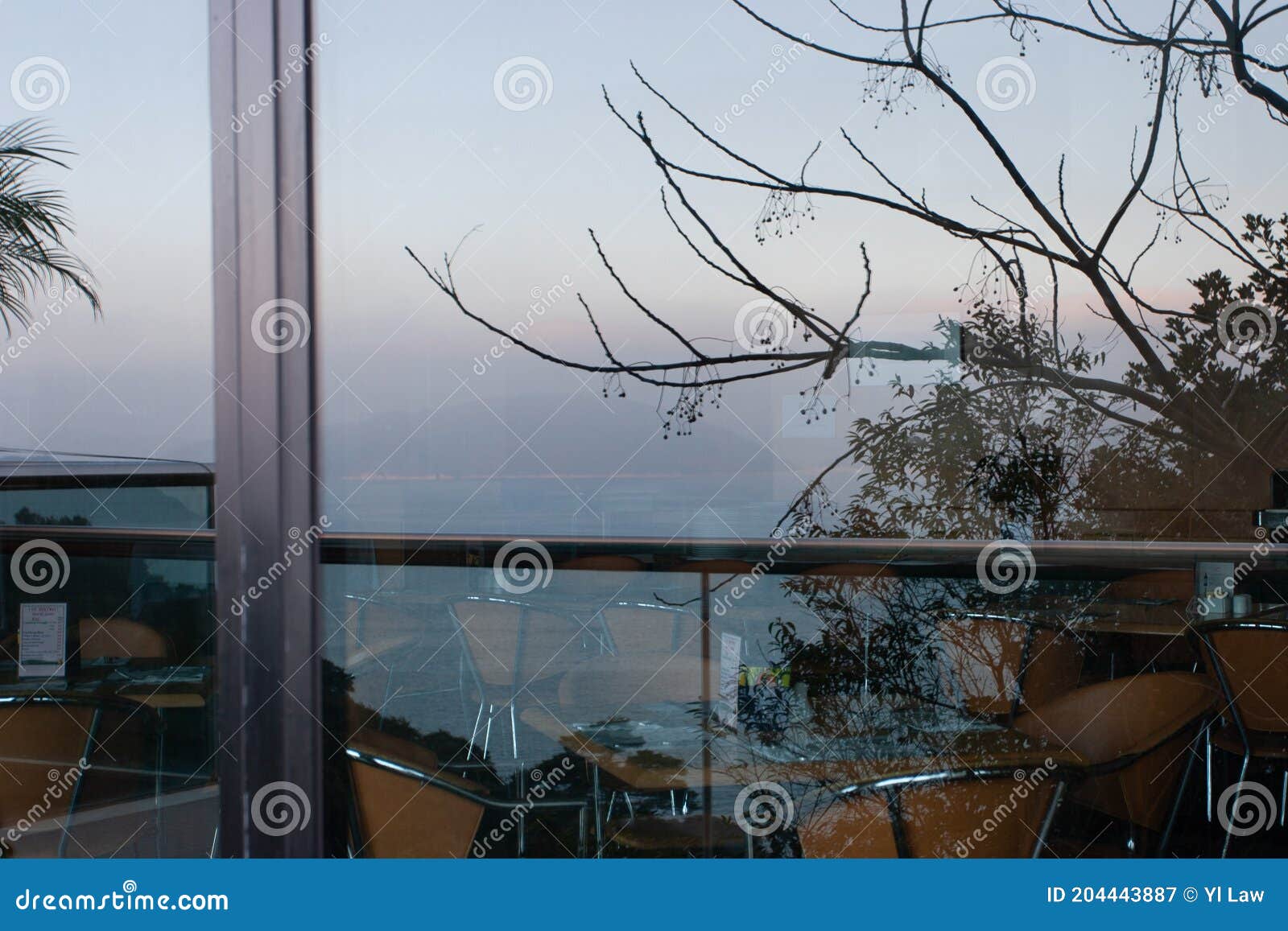 29 Jan 2006 Shadow on Restaurant Window, View from Outside Stock Image ...