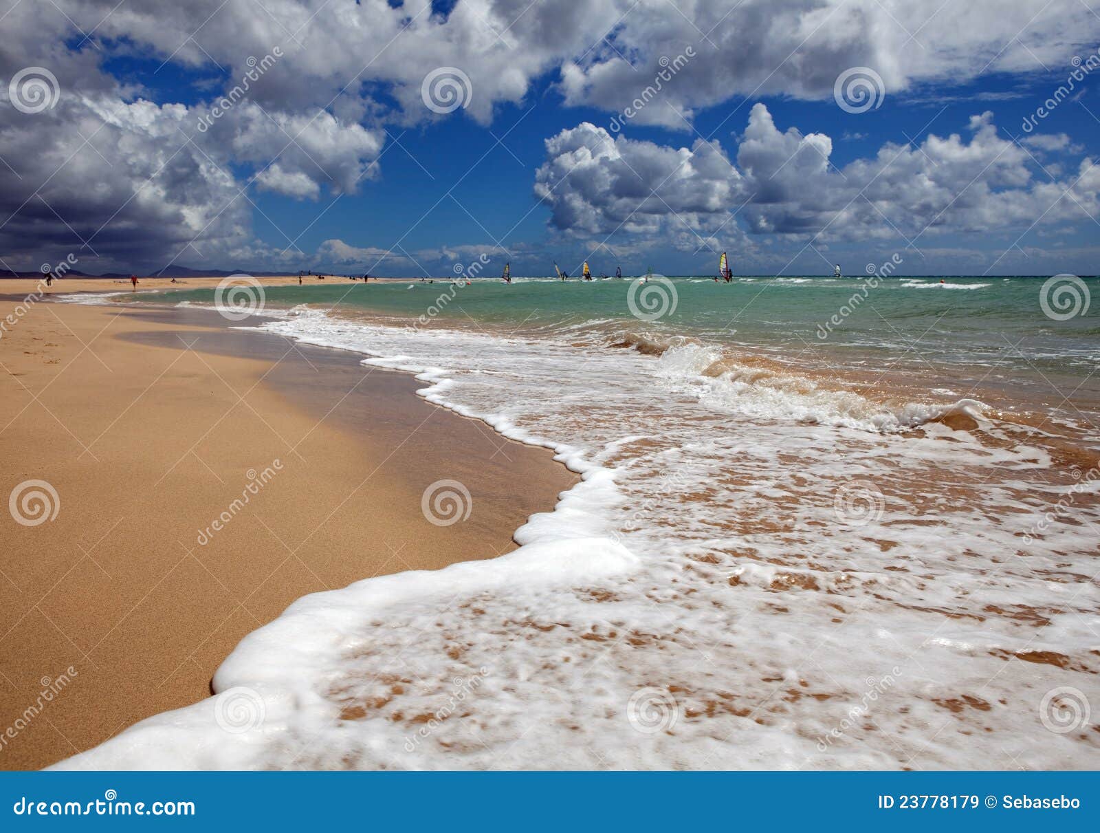 Jandia beach stock image. Image of fuerteventura, island - 23778179