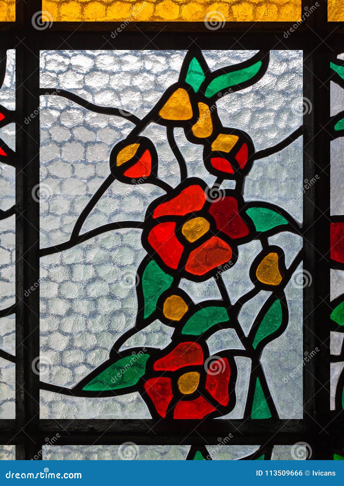 Janela De Vitral Para O Design De Interiores Foto de Stock - Imagem de ...