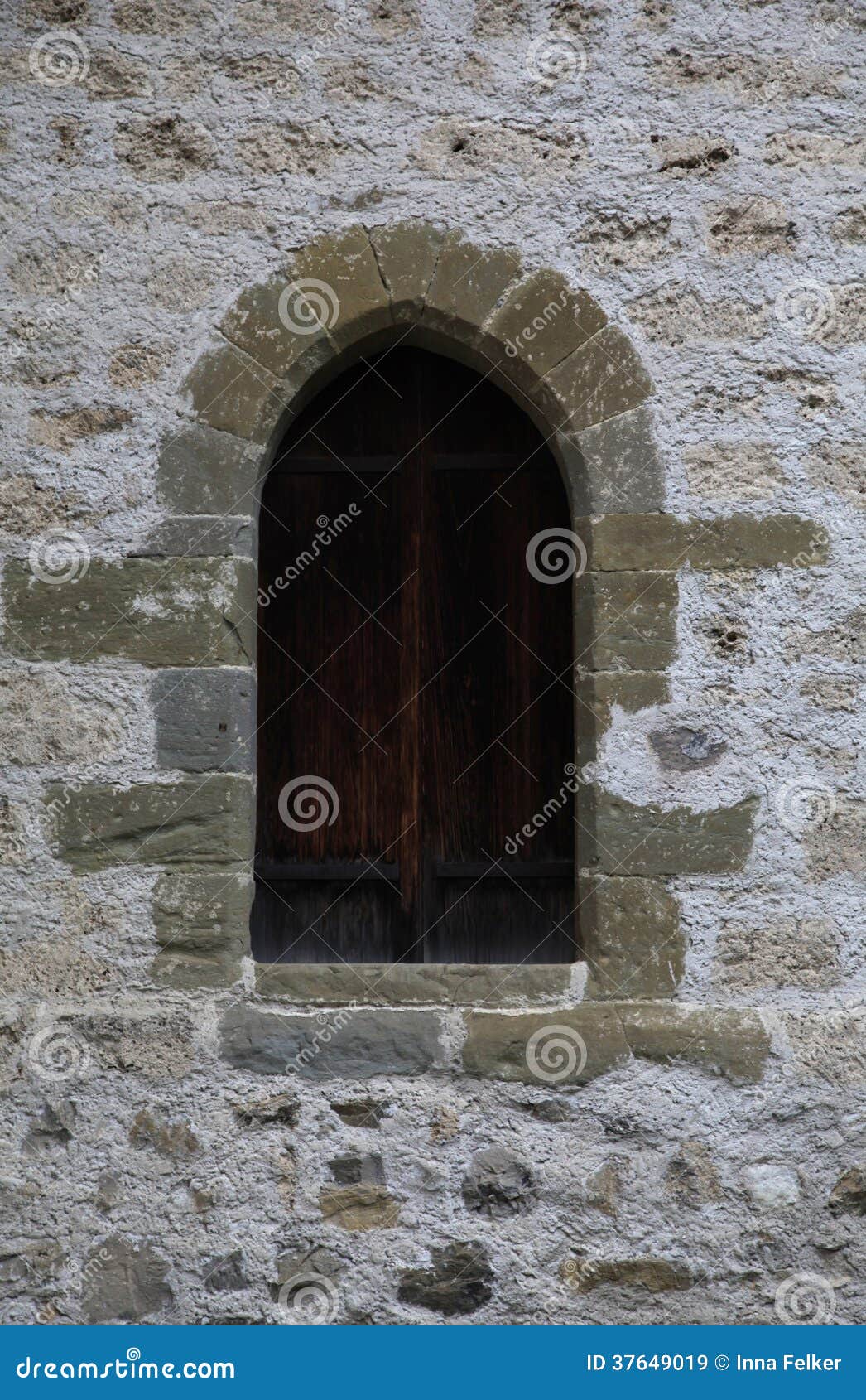 Janela Do Arco Do Castelo Medieval Imagem de Stock - Imagem de casa ...