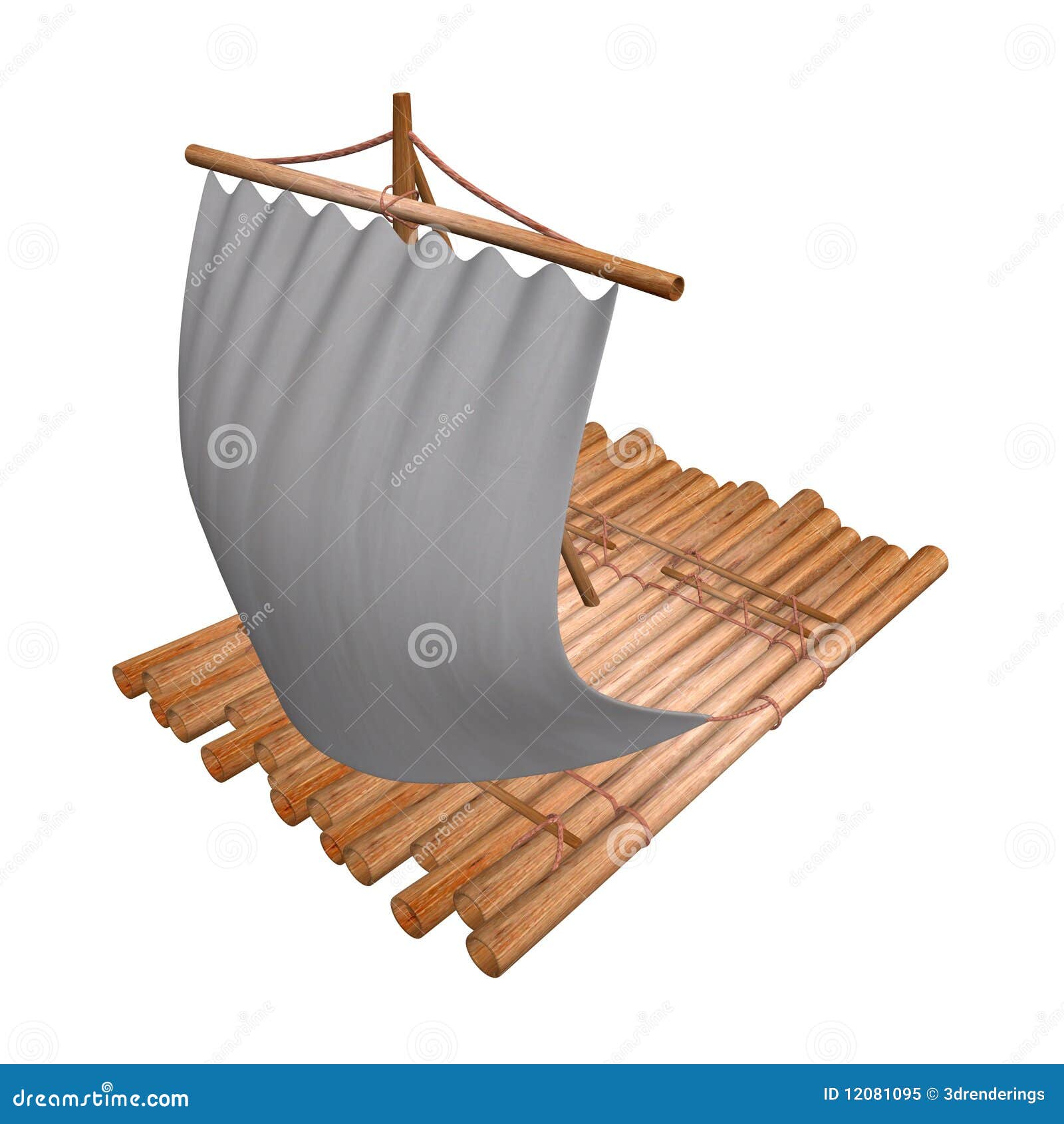 Jangada ilustração stock. Ilustração de renda, jangada - 12081095