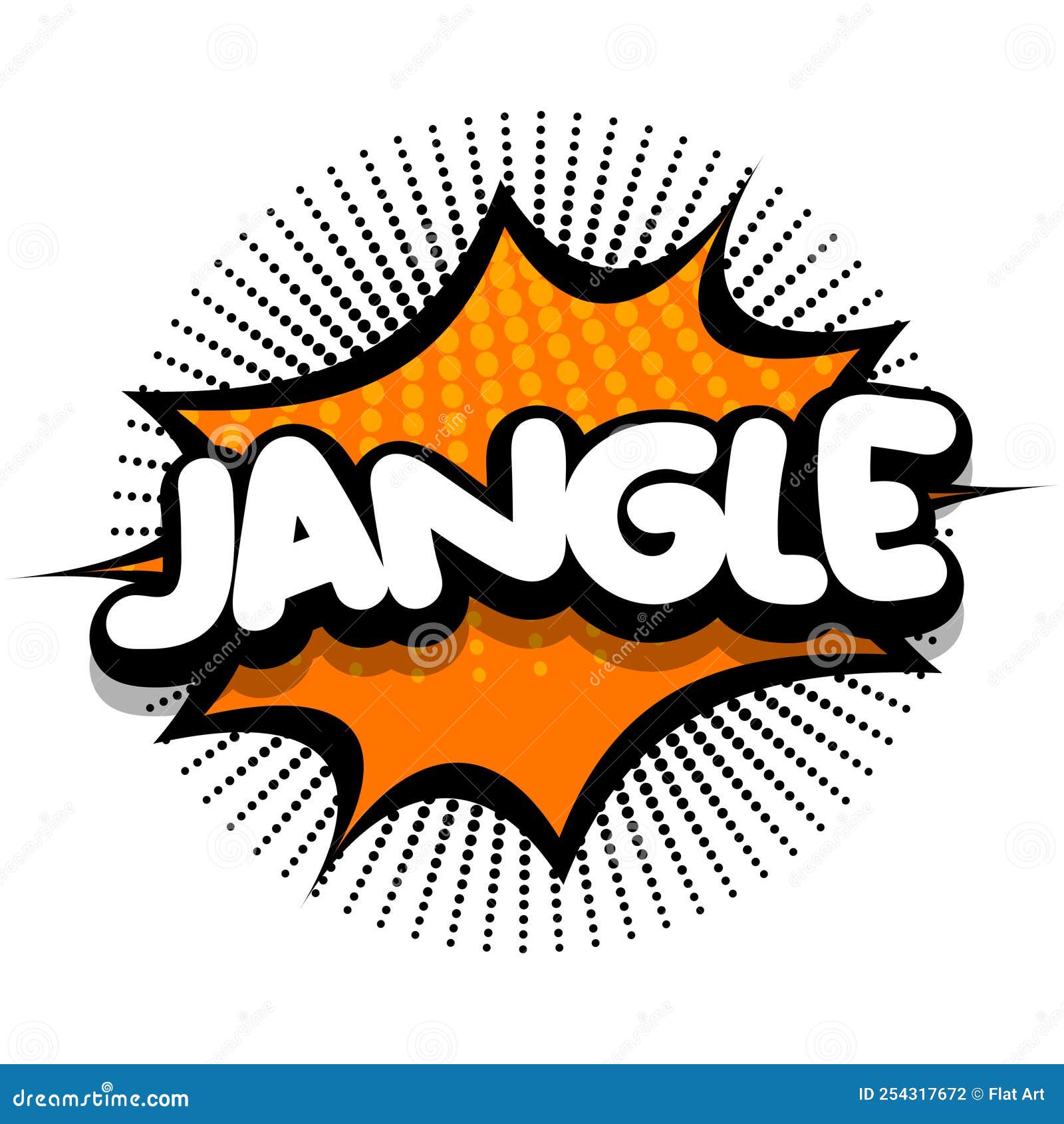 Jangle Comic Book Explosion Bubble Vector Illustration Stock Vector ...