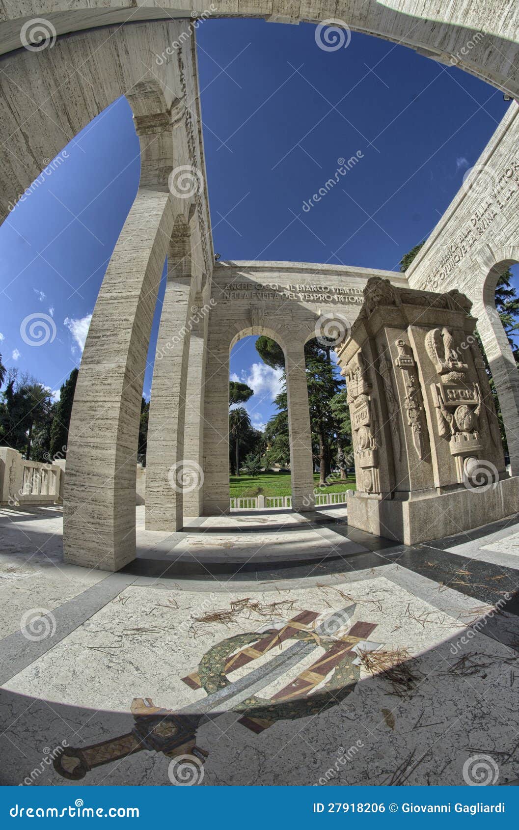 Janiculum in Rome - Italy - Architectural Detail Stock Photo - Image of ...