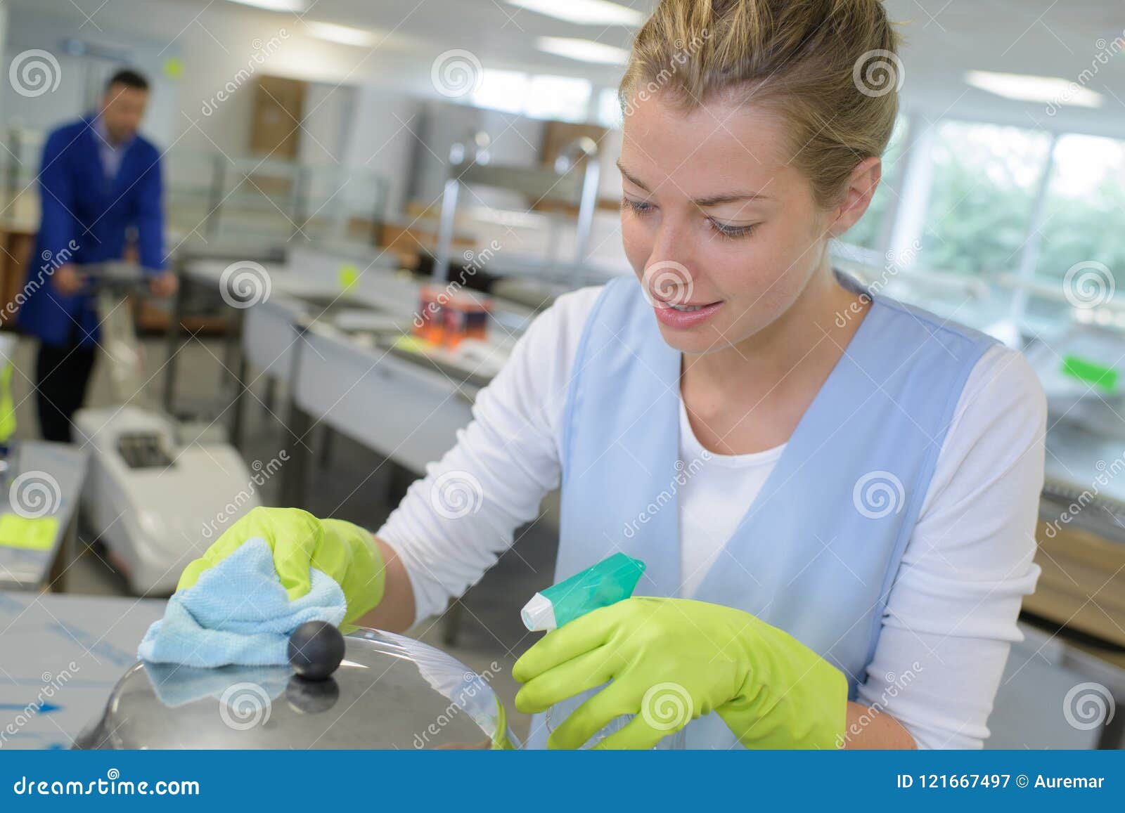 Janitor building stock image. Image of vacuum, vocational - 121667497