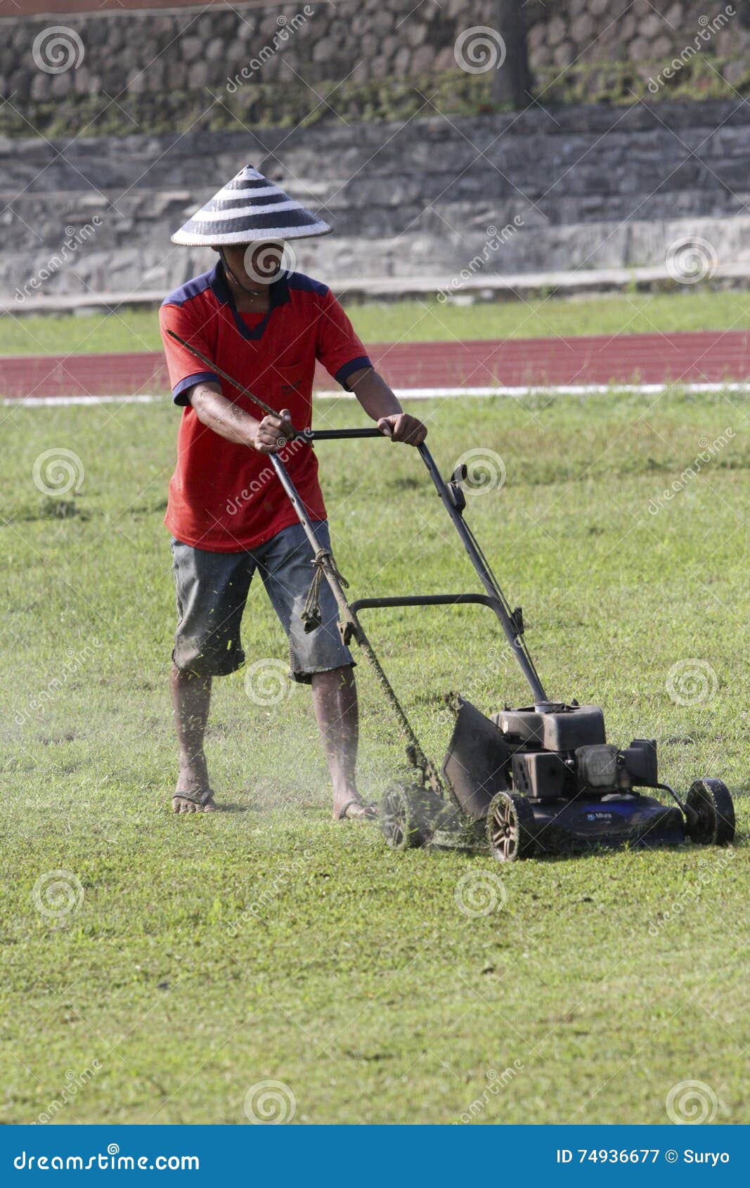 Janitor editorial photography. Image of indonesia, solo - 74936677