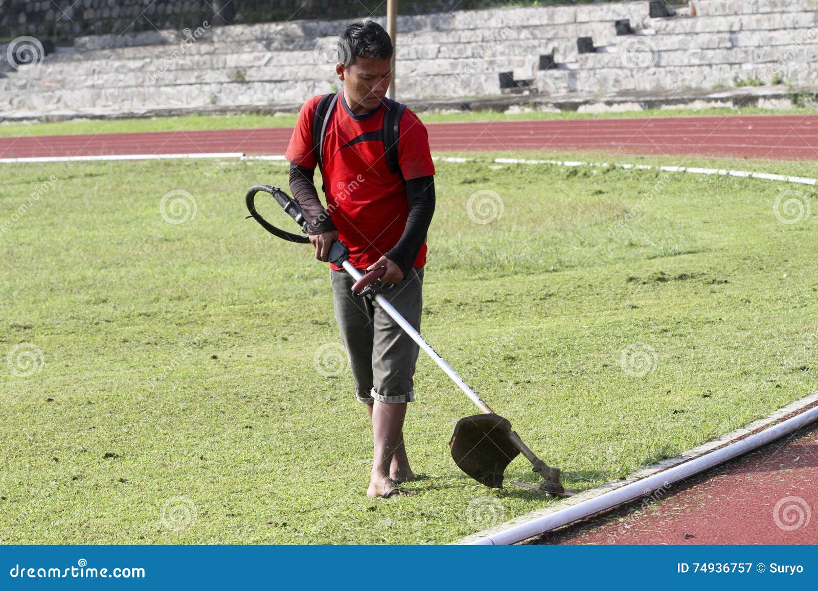 Janitor editorial photography. Image of sports, stadium - 74936757