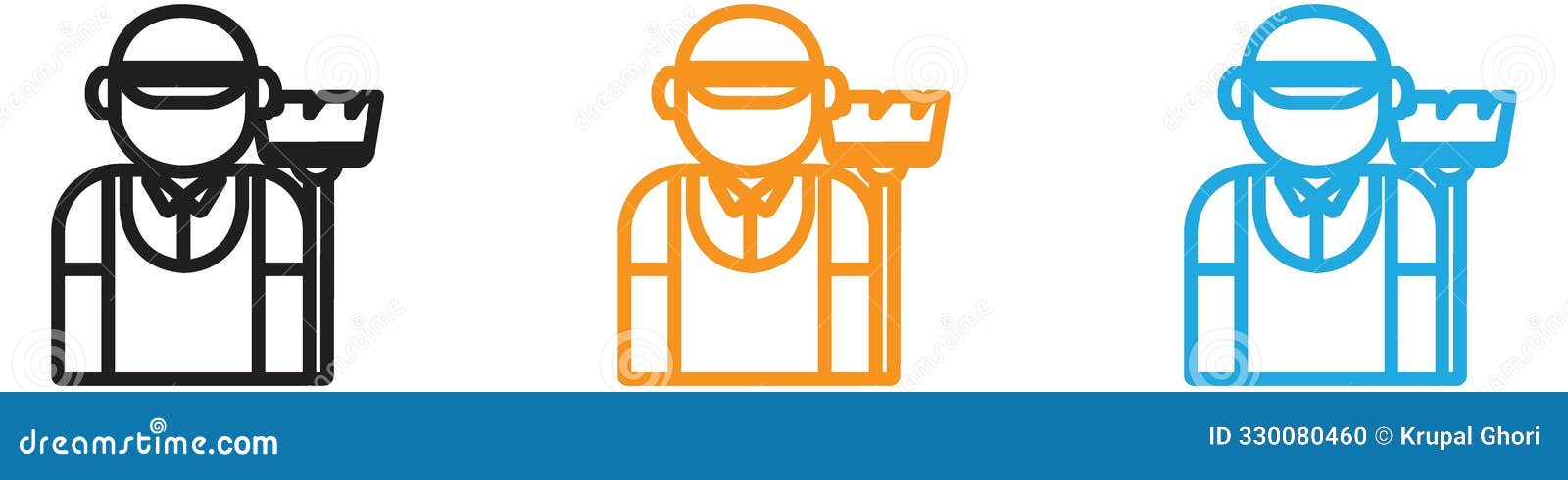 Janitor Man Vector. Cleaner Janitor Worker In Uniform. Professional ...