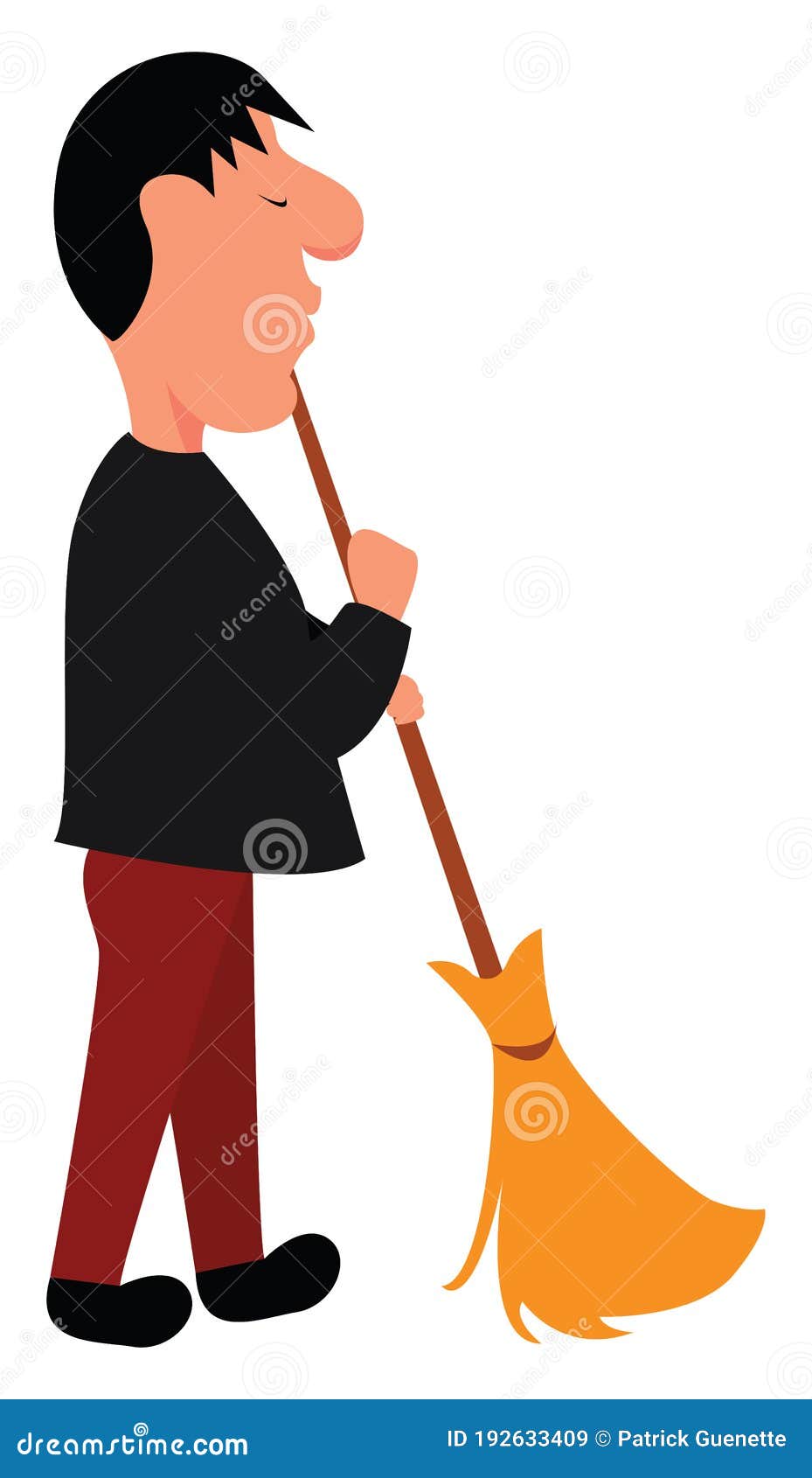 Janitor, Illustration, Vector Stock Vector - Illustration of flat ...