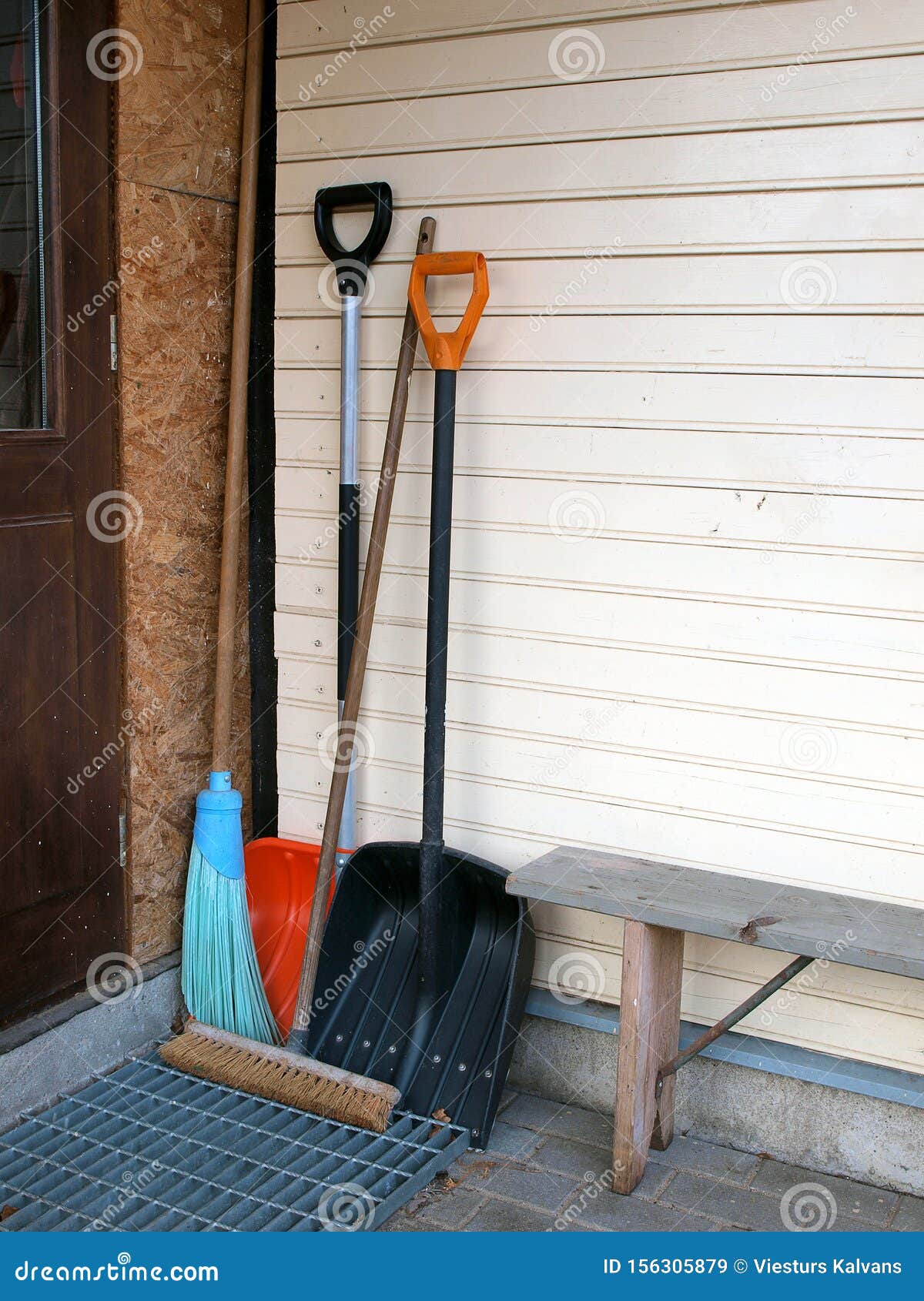 Janitor tools stock image. Image of home, plastic, sweeper - 156305879