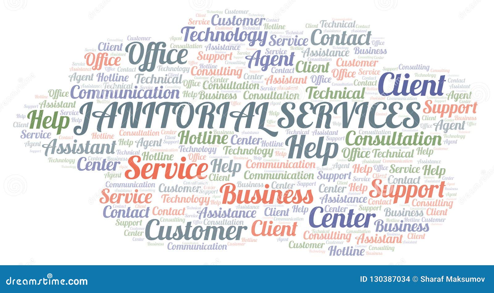 Janitorial Services Word Cloud. Stock Illustration - Illustration of ...