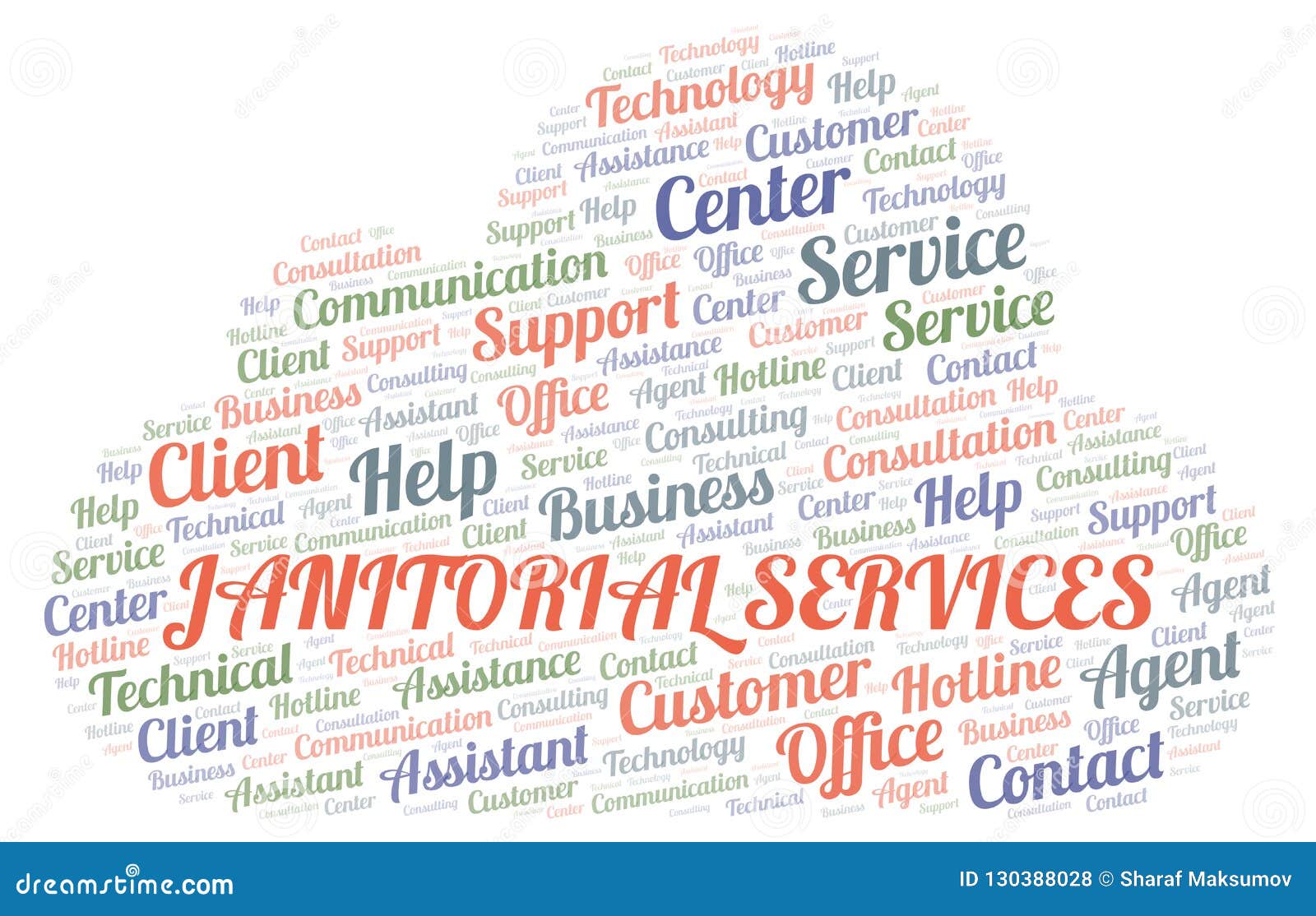 Janitorial Services Word Cloud. Stock Illustration - Illustration of ...