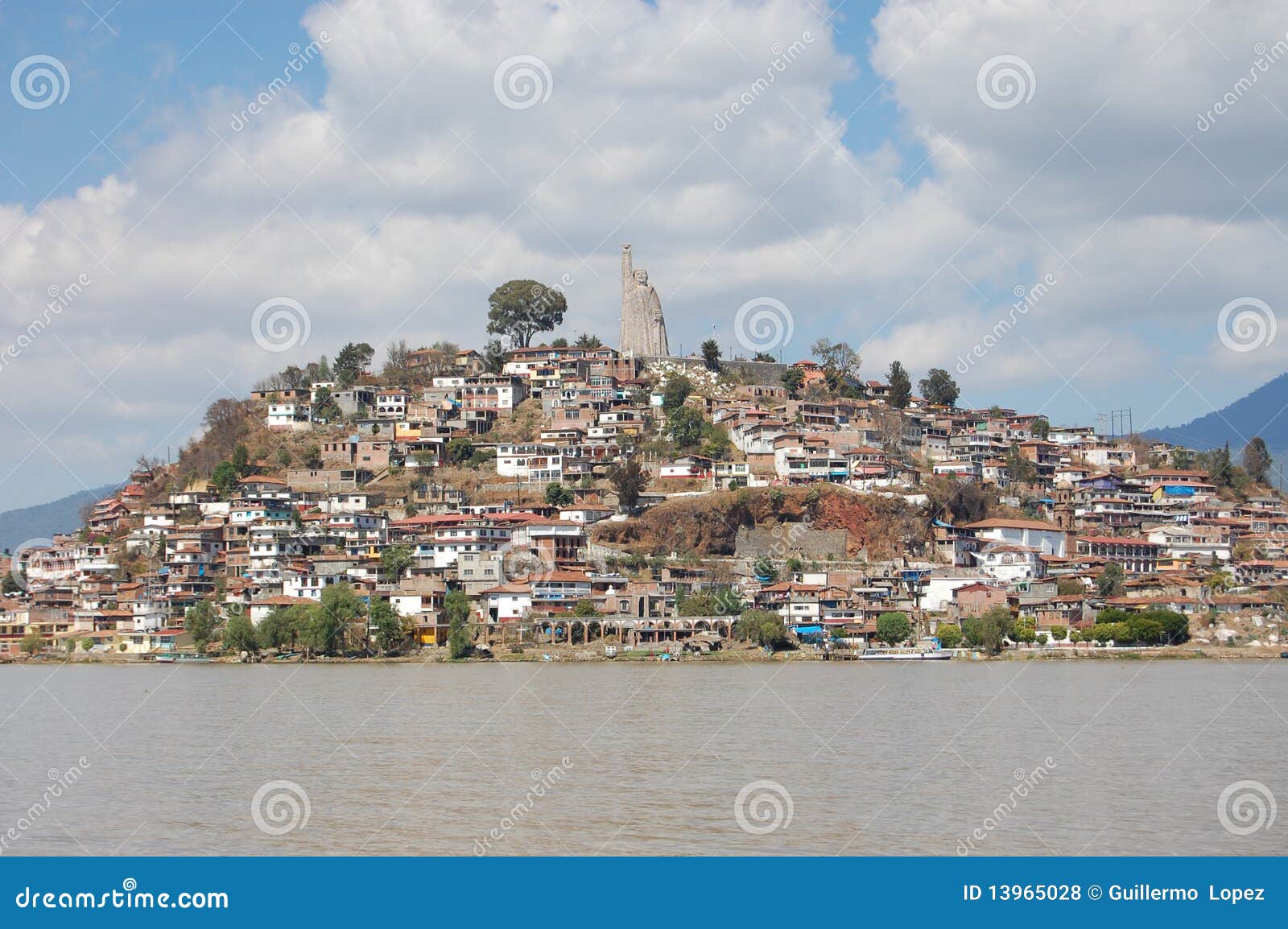 Janitzio stock photo. Image of blue, clouds, michoacan - 13965028