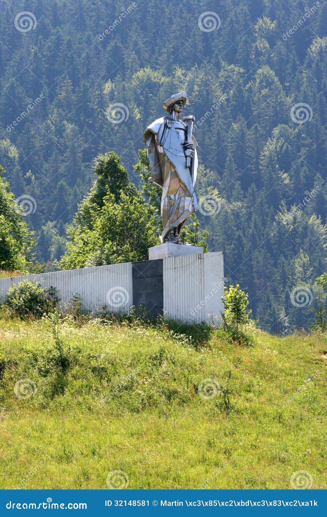 Janosik-Statue stockbild. Bild von stolz, freiheit, unterdrückung ...