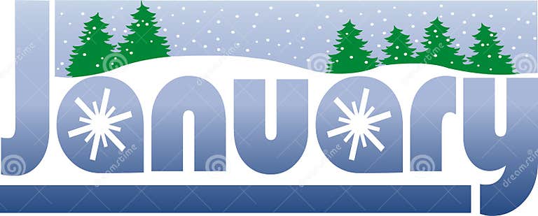 January stock illustration. Illustration of rendering, drawings - 343861