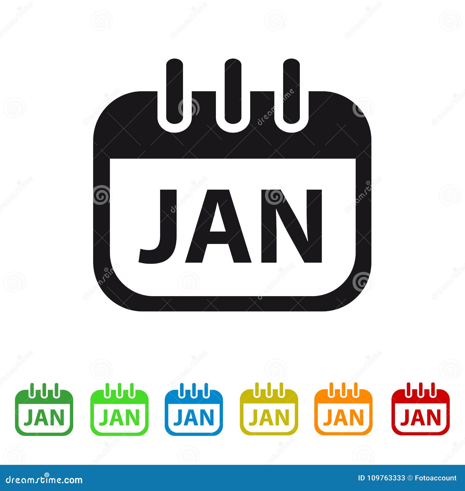 January Calendar Icon - Colorful Vector Symbol Stock Vector ... January Calendar Icon - Colorful Vector Symbol Stock Vector ...
